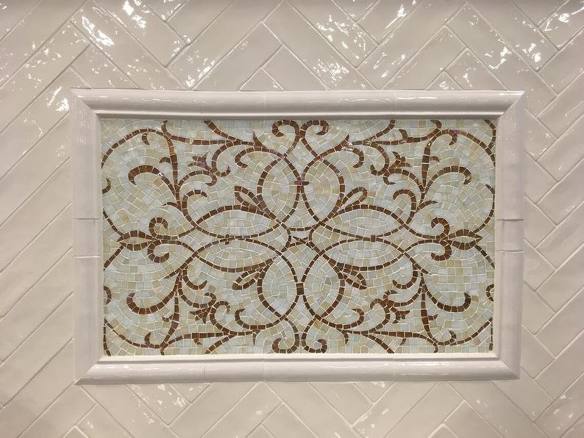 Kitchen Mosaic Mural Spirit Mural- Glass Tile Mosaic - Wall Art - Wall ...