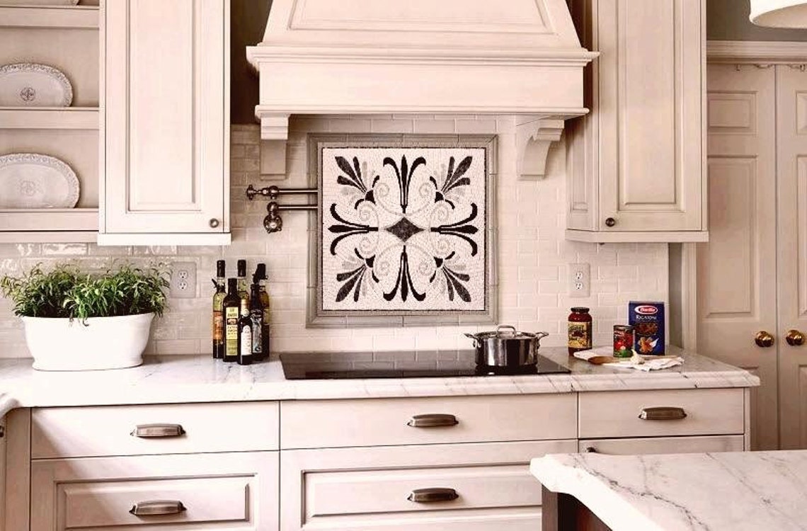 Kitchen Mosaic Mural-anastasia Mural Glass Tile Mosaic Wall - Etsy