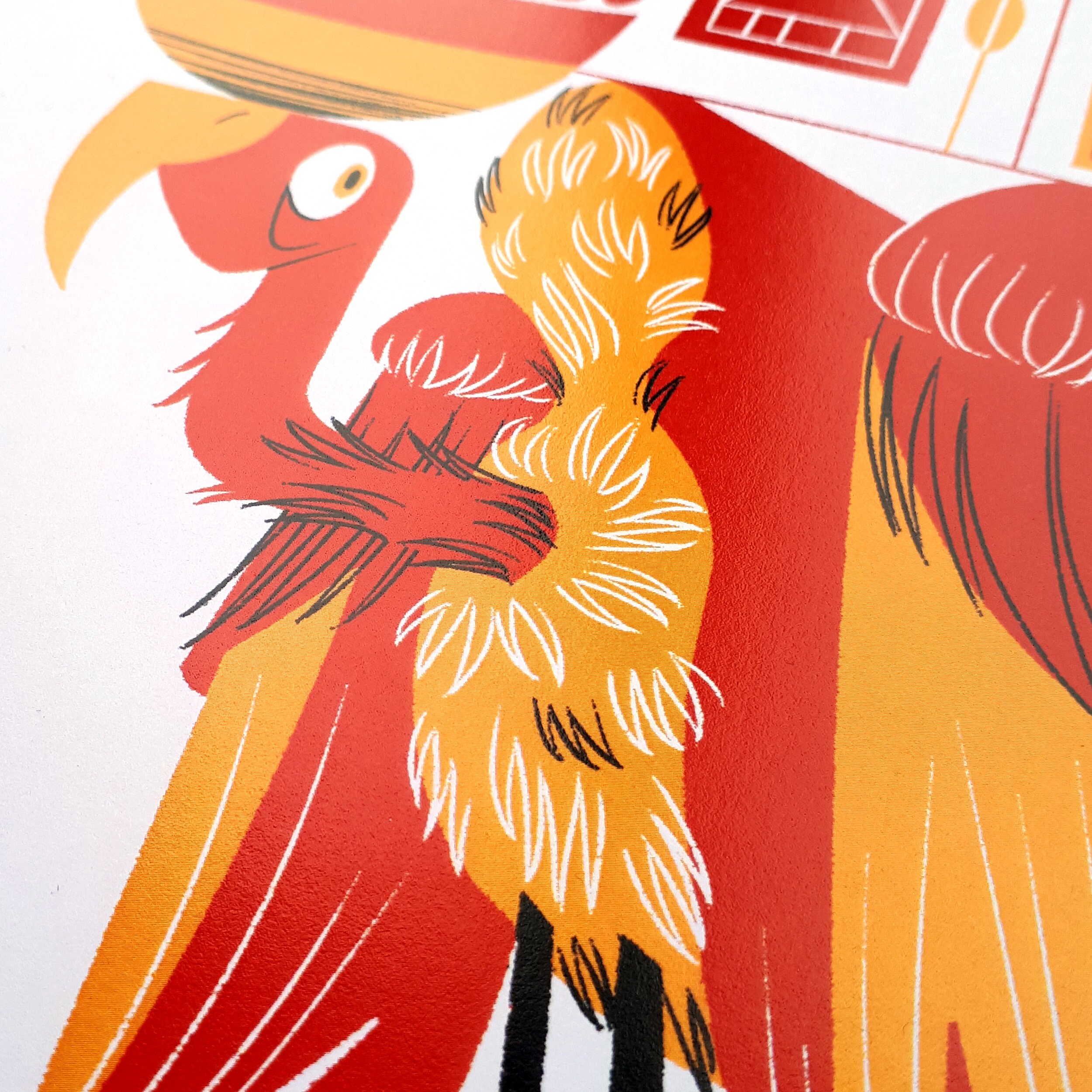 Vulture Illustration - A4 Digital Print - Etsy