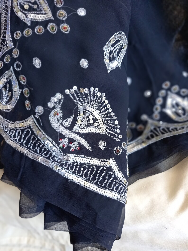 Indian Sari Fabric Great British Sewing Bee Indian Saree Sequins ...