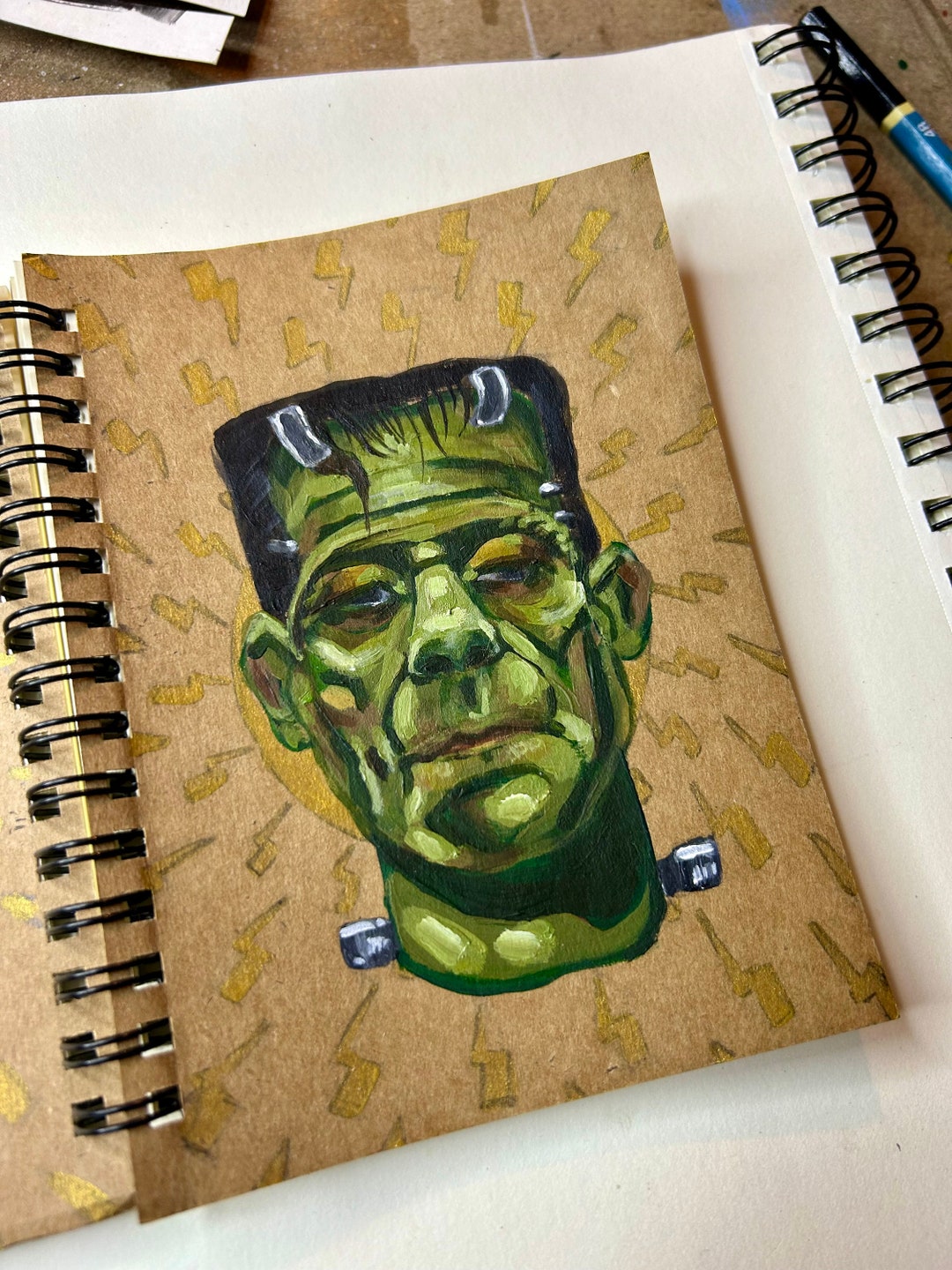 Frankenstein's Monster Mini Notebook - Etsy