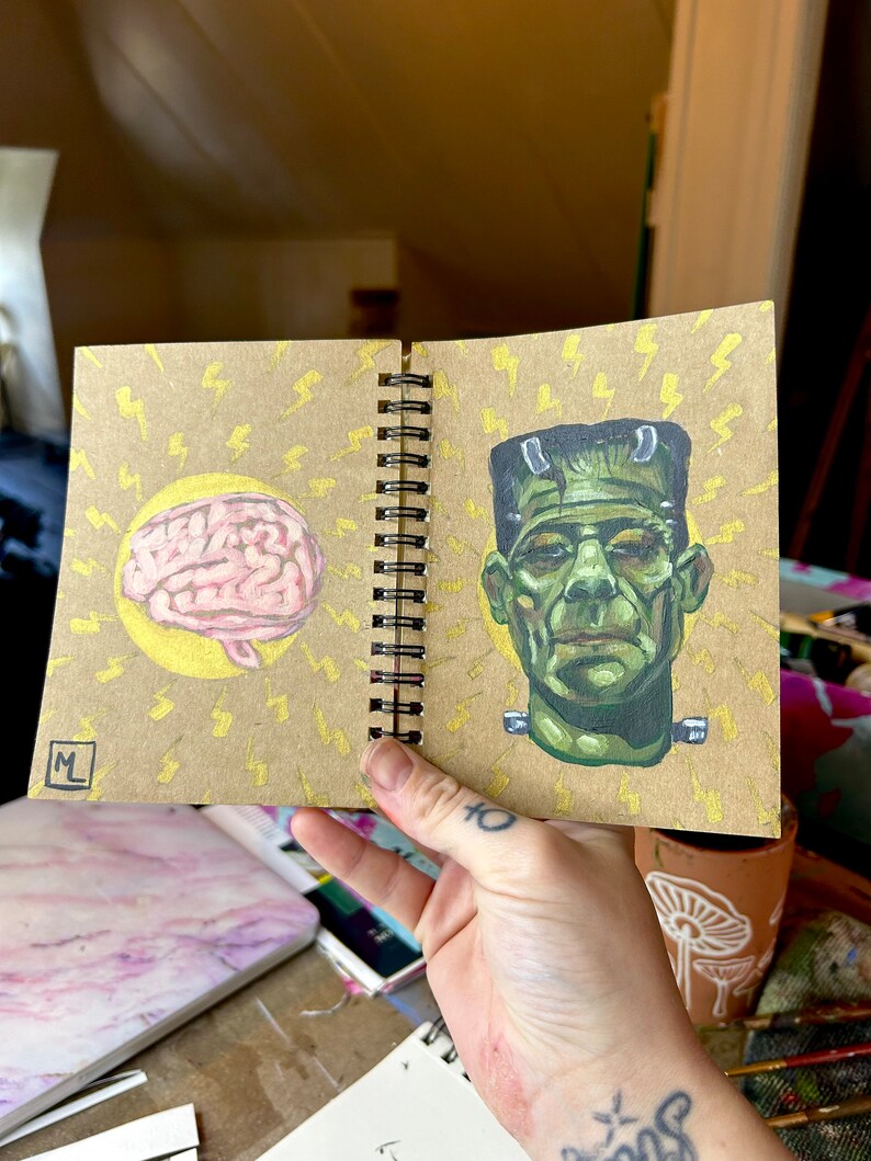 Frankenstein's Monster Mini Notebook - Etsy