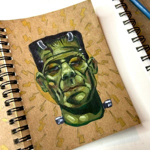 Frankenstein's Monster Mini Notebook - Etsy