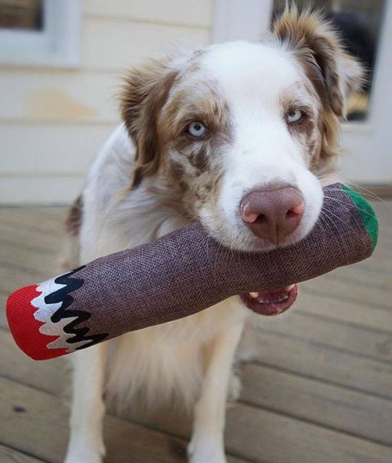 Dooby's blunt Cigar Hemp Dog Toy - Etsy