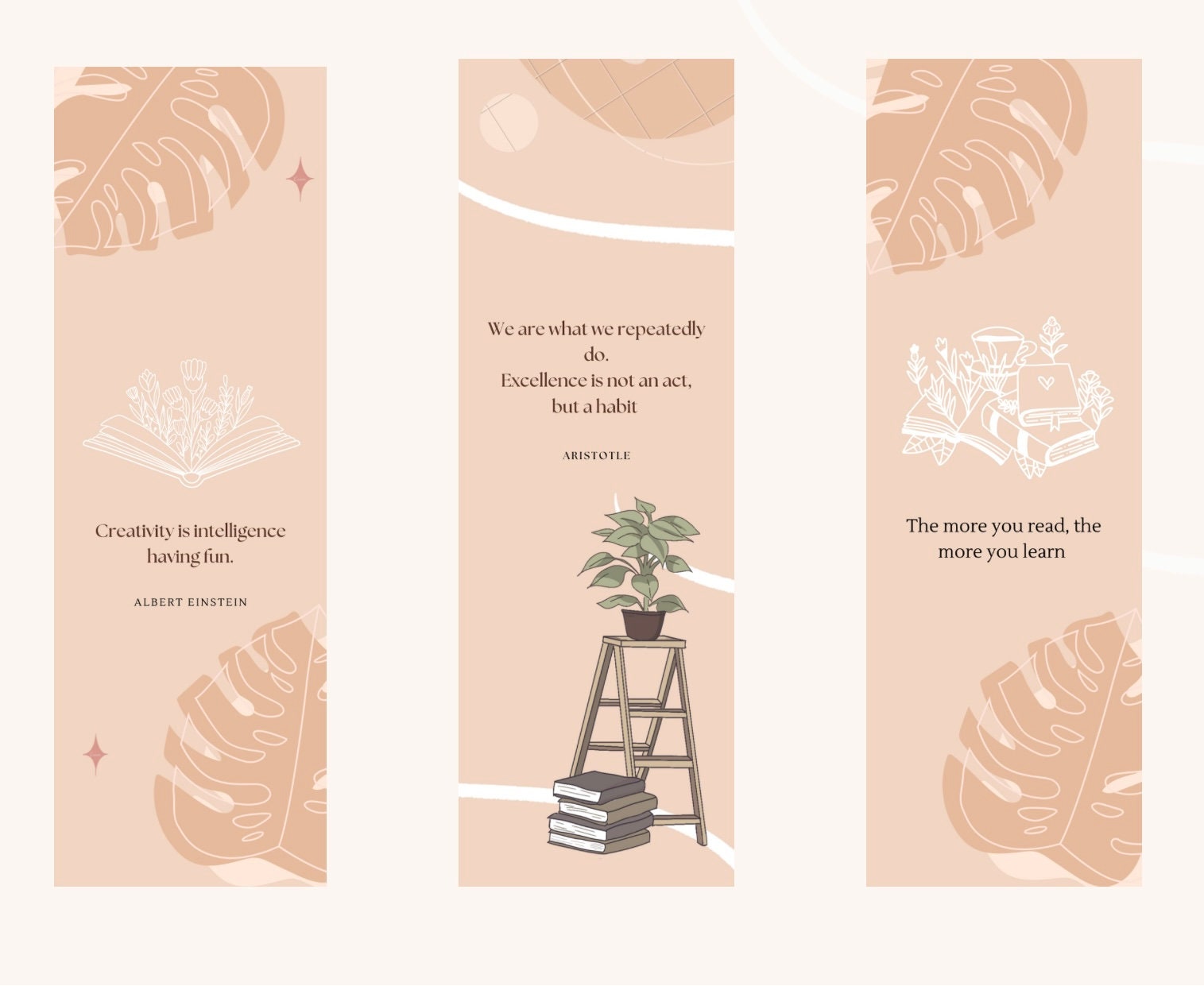 Reading Bookmarks With Quotes - Etsy