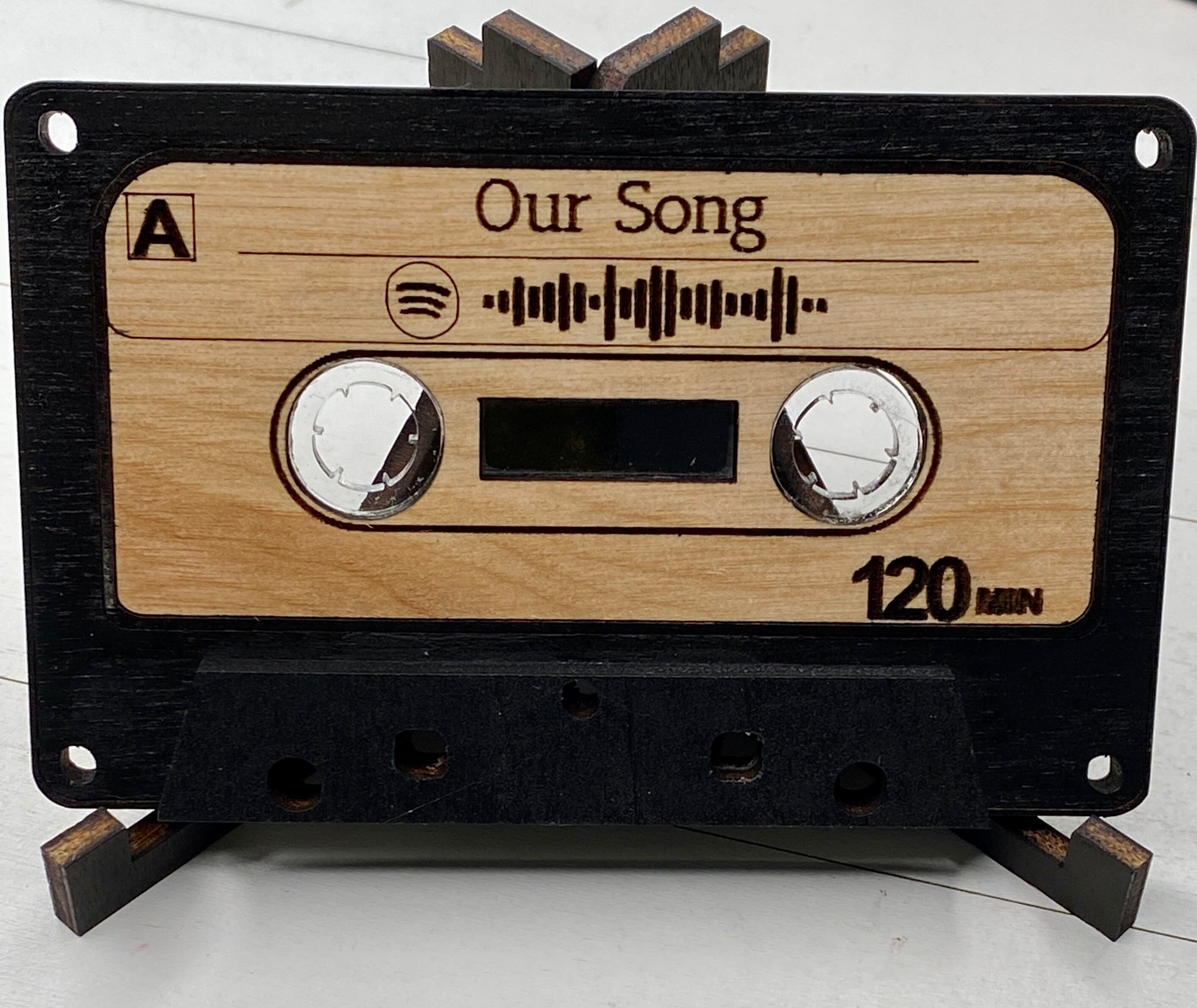 Retro Spotify Mixtape/ engraved/ wooden/ cassette tape/ | Etsy