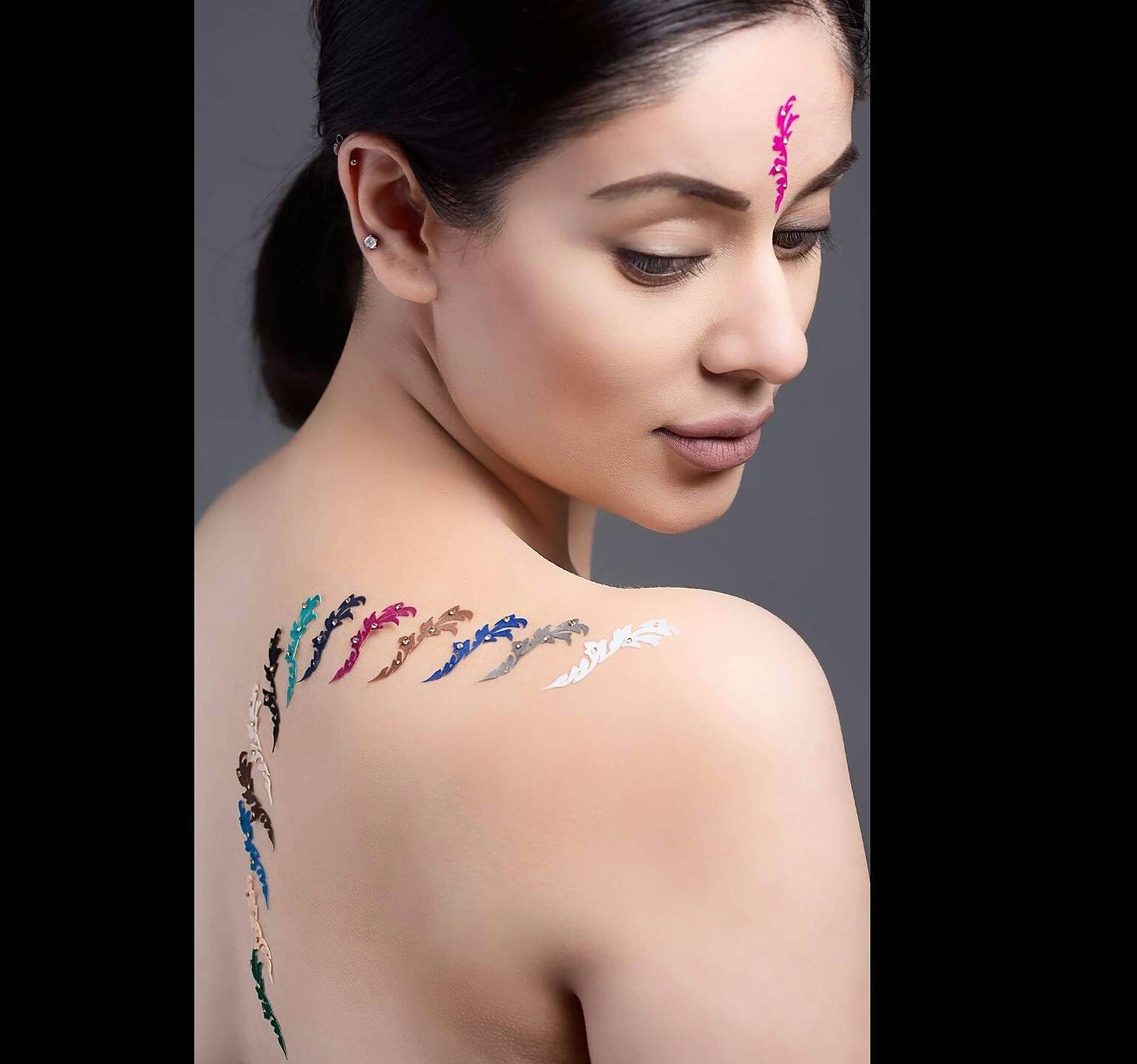 Long Bindi Wedding Bindi Velvet Bindi Indian Wedding - Etsy Hong Kong