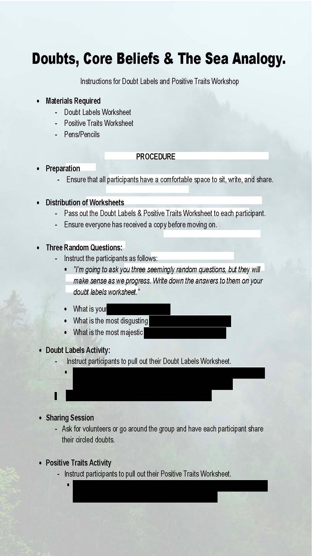 Dive Deep Into Your Mind! CBT Self Reflection Activity With 3 ...