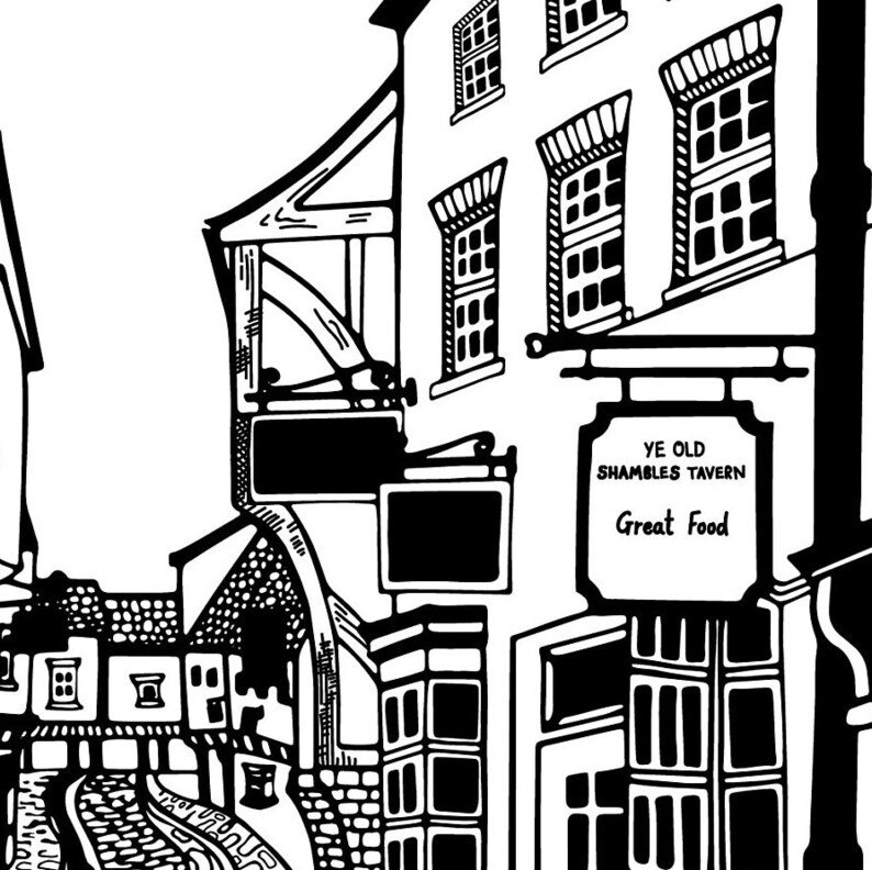 The Shambles York England Art Print - Etsy UK