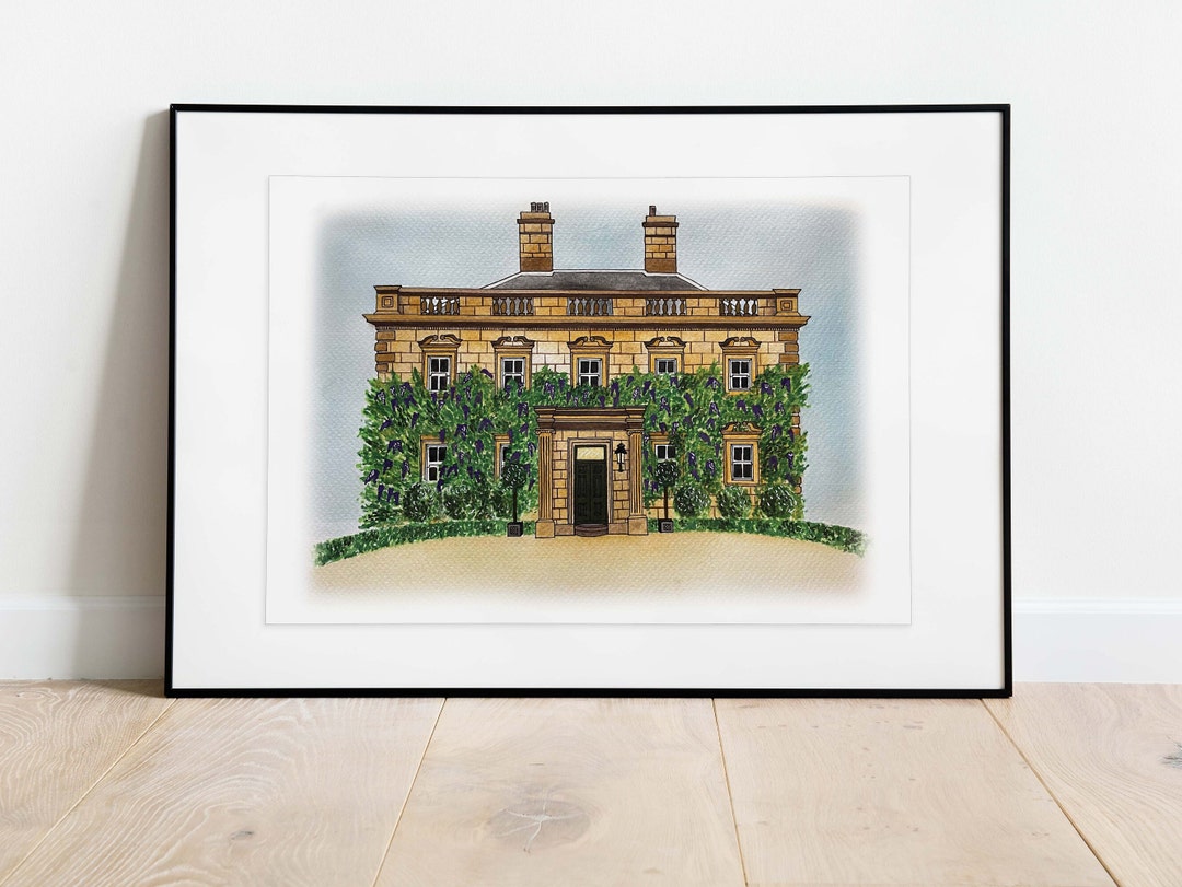 Eshott Hall, Northumberland, Wedding Venue Art Print - Etsy