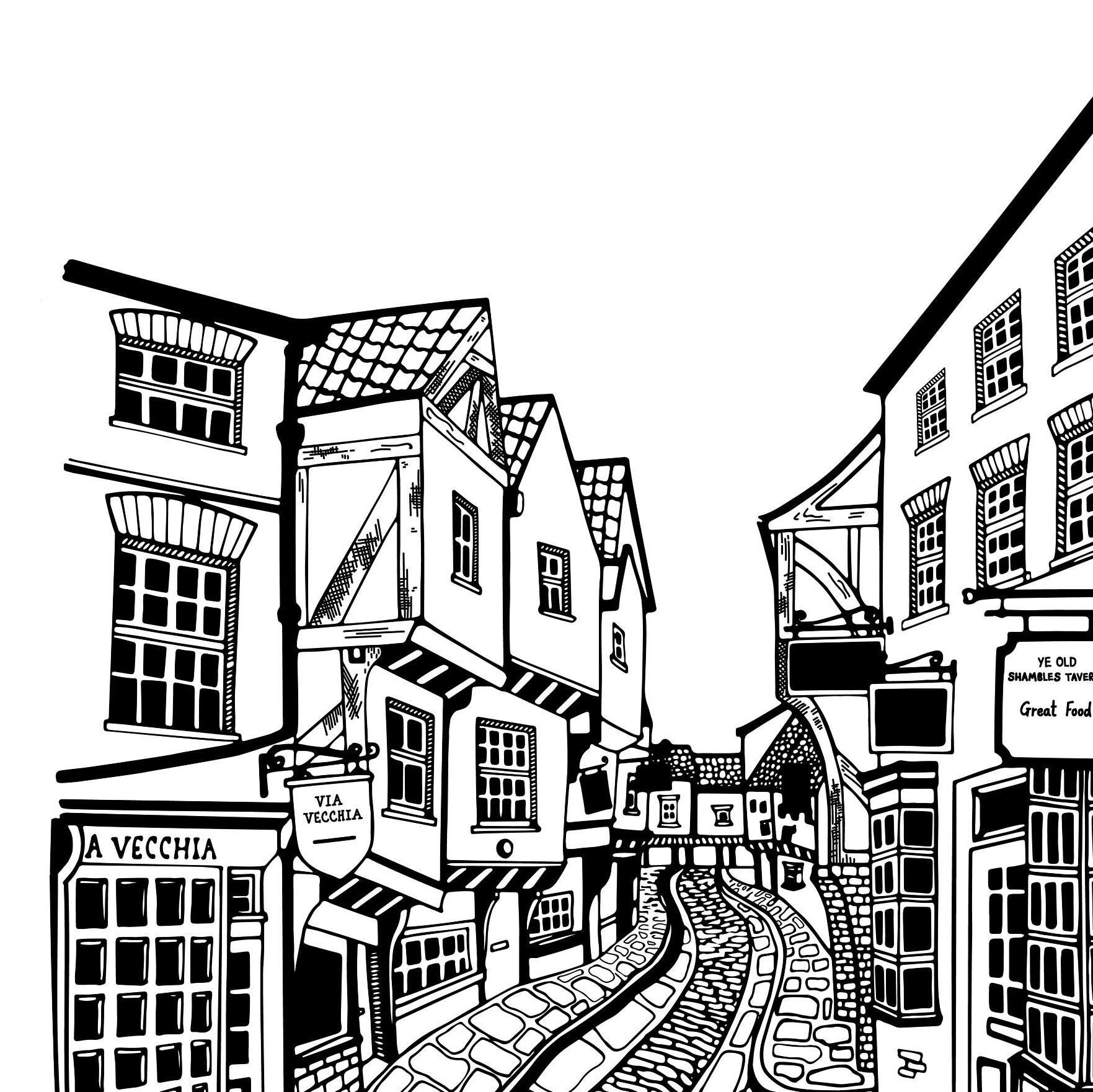 The Shambles York England Art Print | Etsy UK