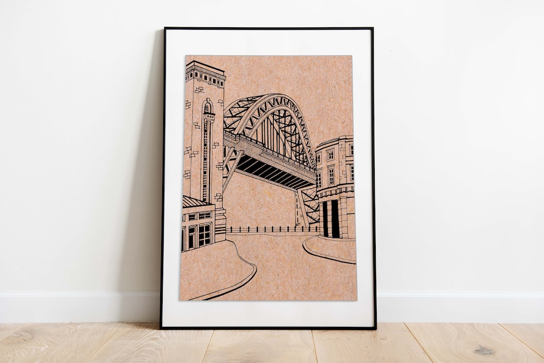 The Tyne Bridge, Newcastle Upon Tyne Quayside Art Print - Etsy UK