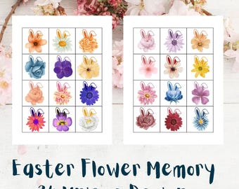 Springtime Printable - Easter Spring Memory Game - Instant Download ...