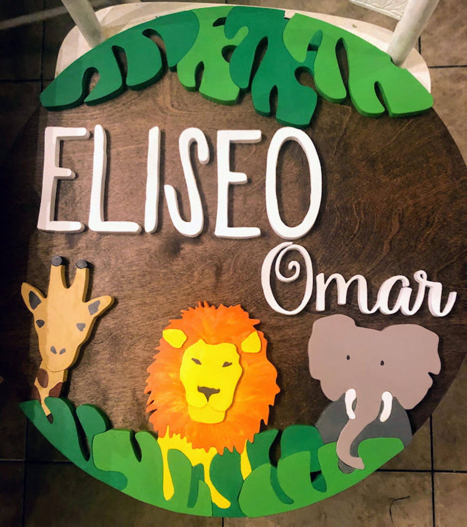 23 Safari Theme Sign NO LETTER LIMIT Wild Animals | Etsy