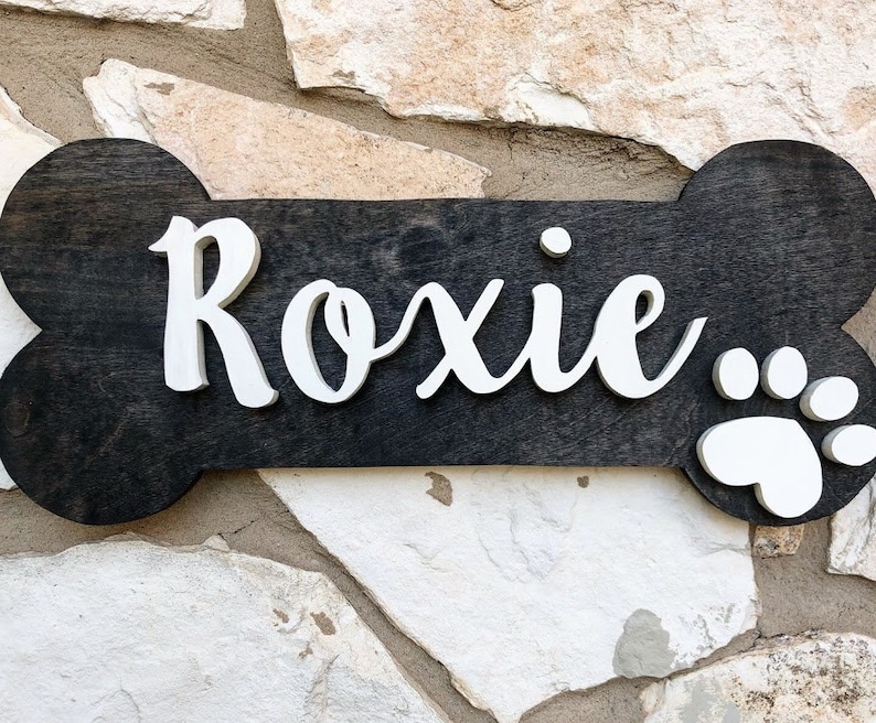 18x8 Dog Bone Sign Wood Cutout Nursery Decor Wood | Etsy