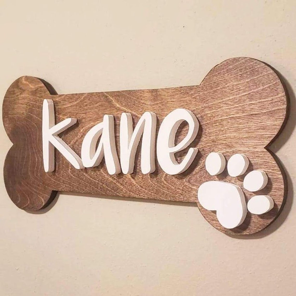 18x8 Dog Bone Sign Wood Cutout Nursery Decor Wood | Etsy