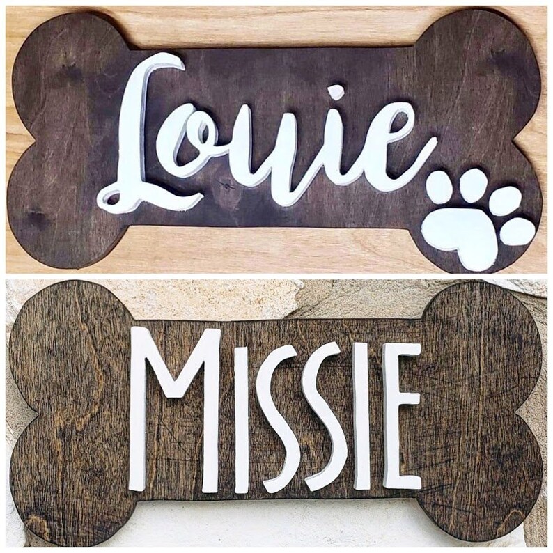 12x6 Dog Bone Sign Wood Cutout Nursery Decor Wood | Etsy