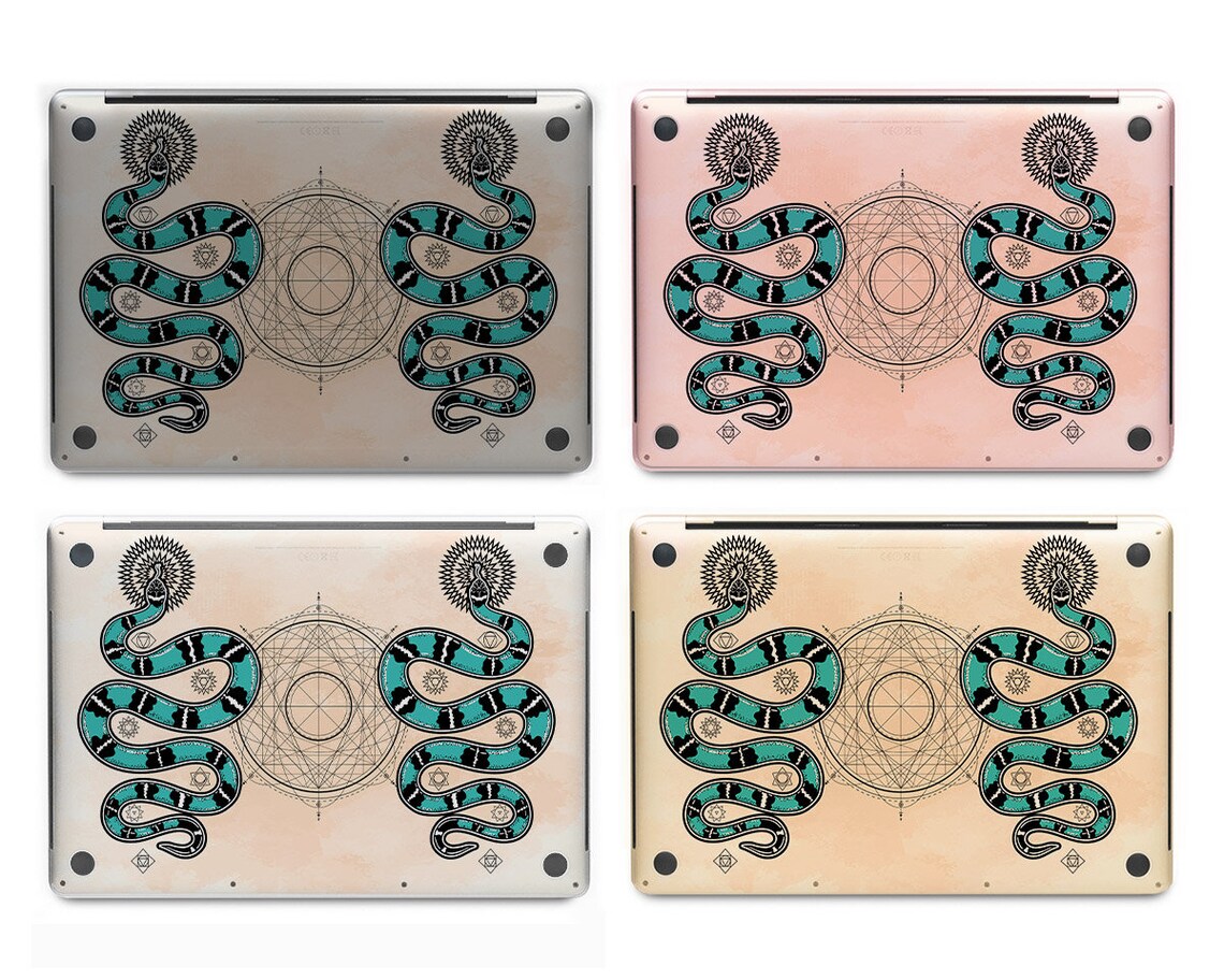 Serpent Snake Mac pro skin Mandala decal MacBook air A1932 | Etsy