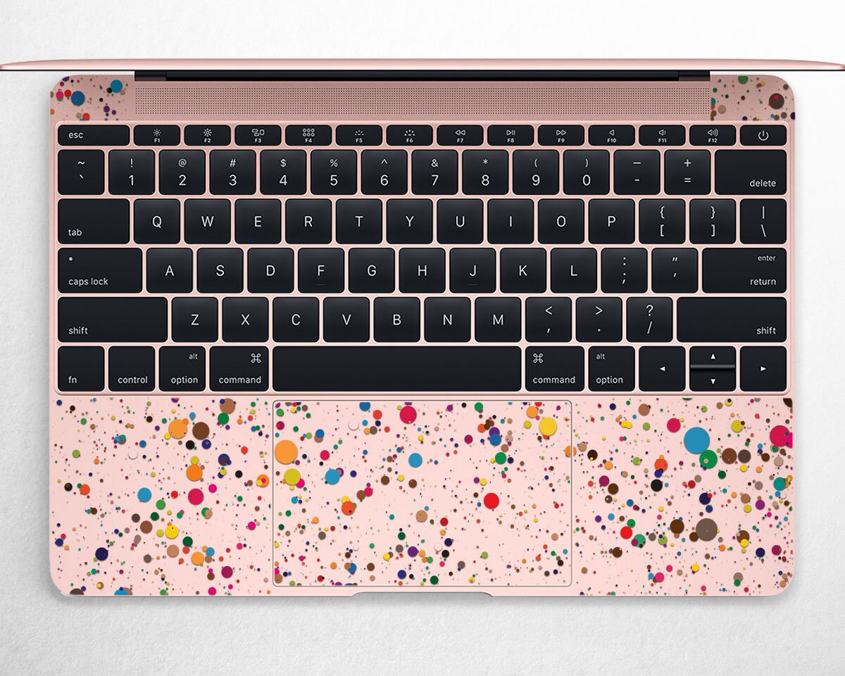 Rainbow Polka Dot Mac Air 11 Decal Bright Abstract Art Macbook | Etsy