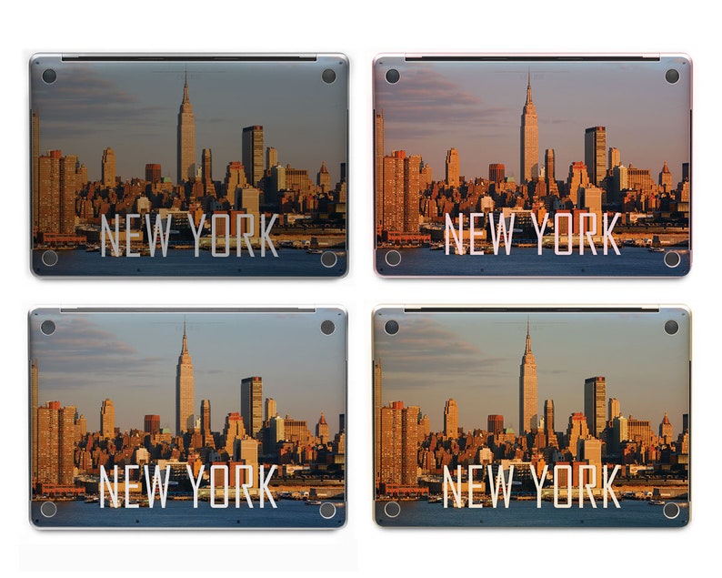 New York Vinyl Decal Macbook Pro 13 Cover City Stickers Mac | Etsy
