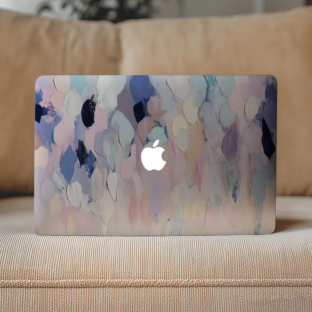 Abstract Painting MacBook M4 Max Cover Pastel Goth Colored Vinyl 13 Pro ...