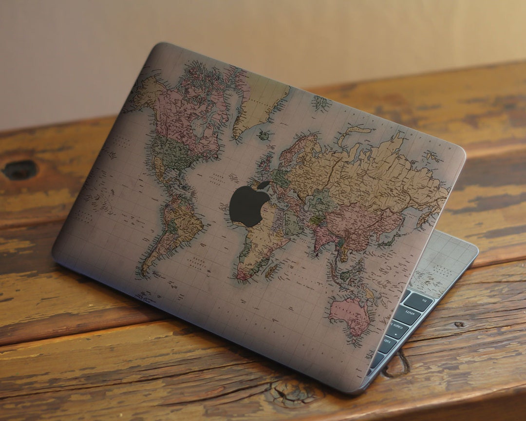 Map of the World MacBook Pro 15 Inch MacBook Travel Decal - Etsy