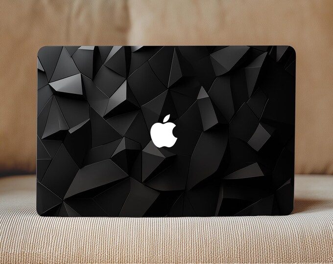 Geometric Decal MacBook Pro 15 Decal Mac Book Black Cover Skin MacBook ...