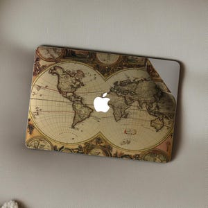 Vintage World Map MacBook Pro 15 Cover Steampunk Map MacBook Air 13 ...