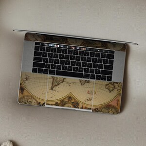Vintage World Map MacBook Pro 15 Cover Steampunk Map MacBook Air 13 ...