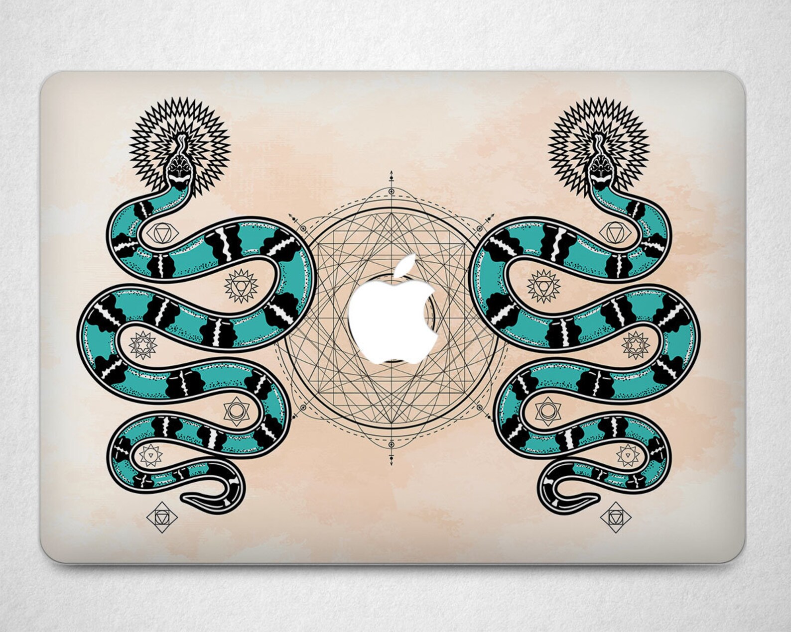 Serpent Snake Mac pro skin Mandala decal MacBook air A1932 | Etsy