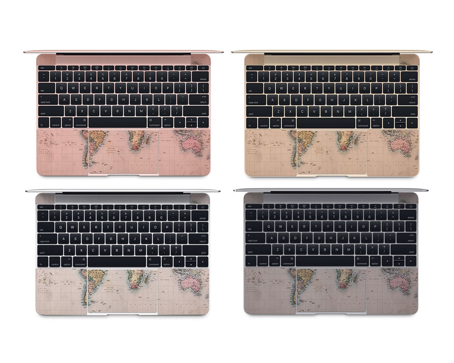 Map of the World Macbook Pro 15 Inch Macbook Travel Decal | Etsy