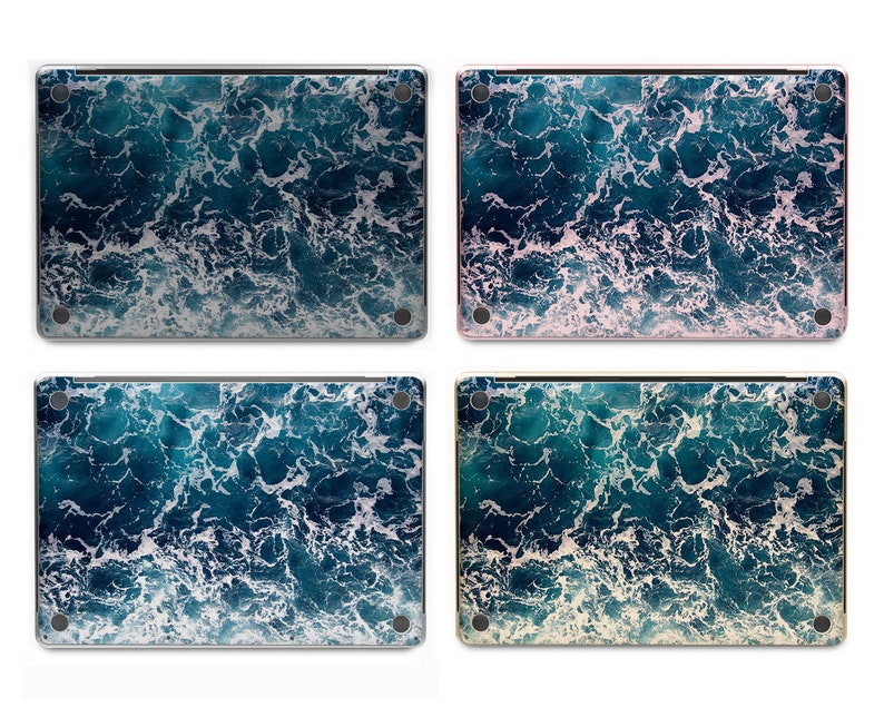 Ocean Macbook Skin Mac Air 13 Sticker Wave Vinyl Sticker | Etsy