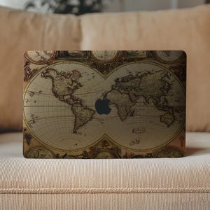 Vintage World Map MacBook Pro 15 Cover Steampunk Map MacBook Air 13 ...