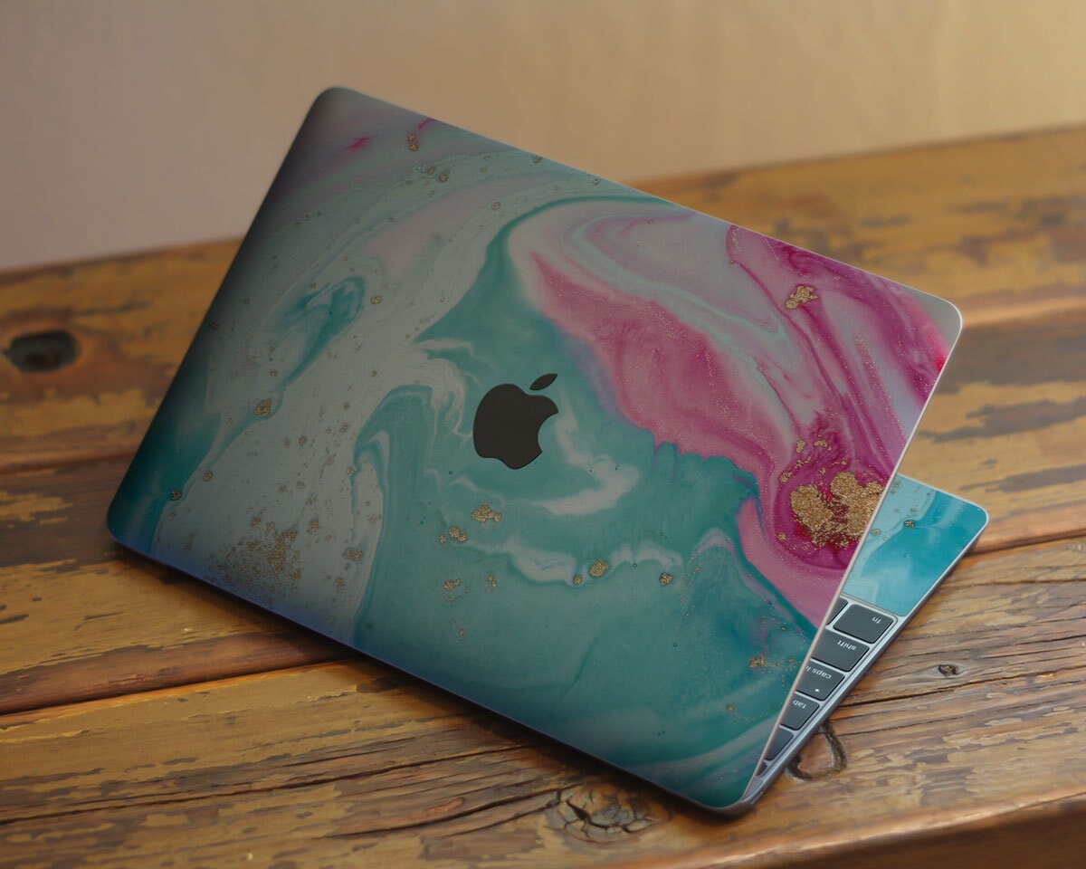 Paint Marble Macbook 15 Sticker Abstract Color Macbook Pro 13 | Etsy