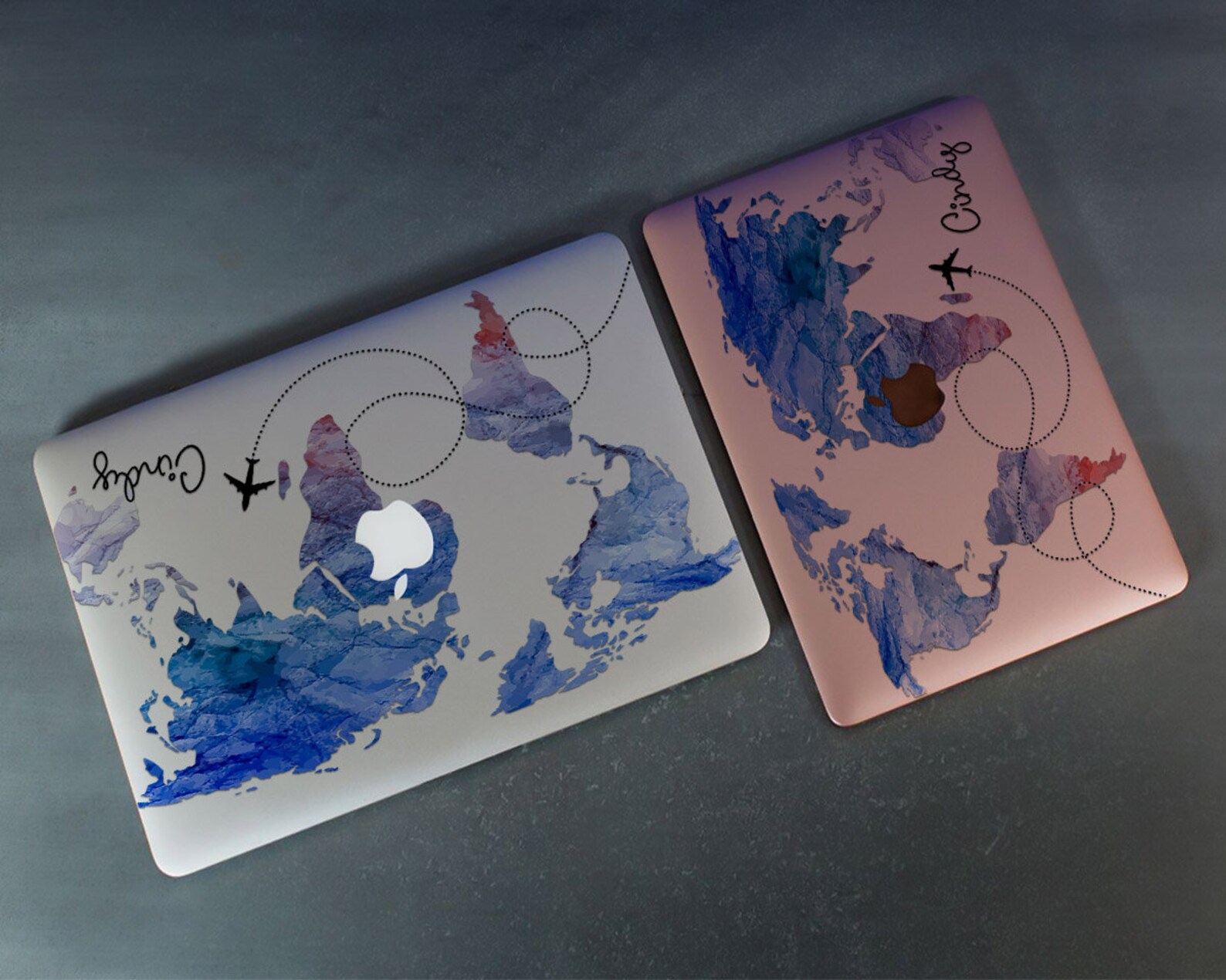 World Map Mac Pro 13 Inch Stone Print A1932 Travel Mac Book - Etsy