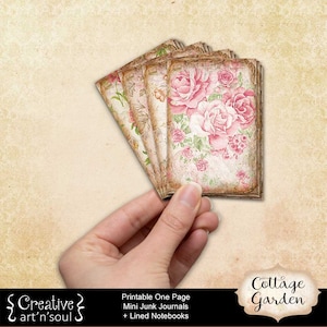 Printable Mini Junk Journal, Cottage Garden - Etsy