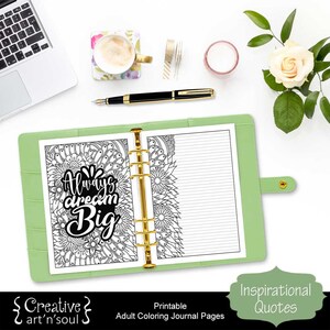Printable Coloring Pages, Printable Journal Pages, Inspirational Quotes ...