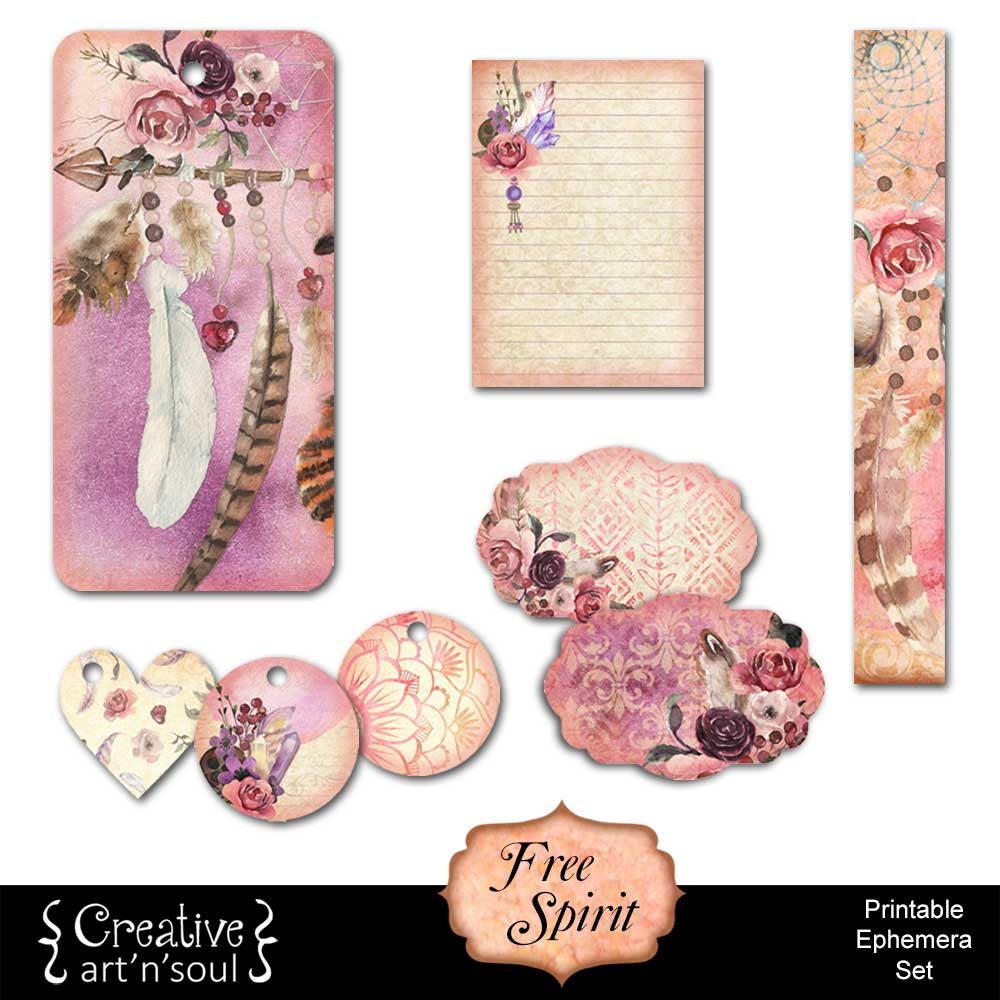Printable Junk Journal Ephemera Set Mini File Folder Cards - Etsy