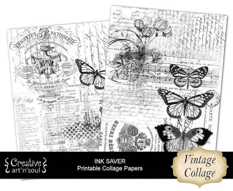 Printable Ink Saver Paper Pack Printable Journal Pages - Etsy