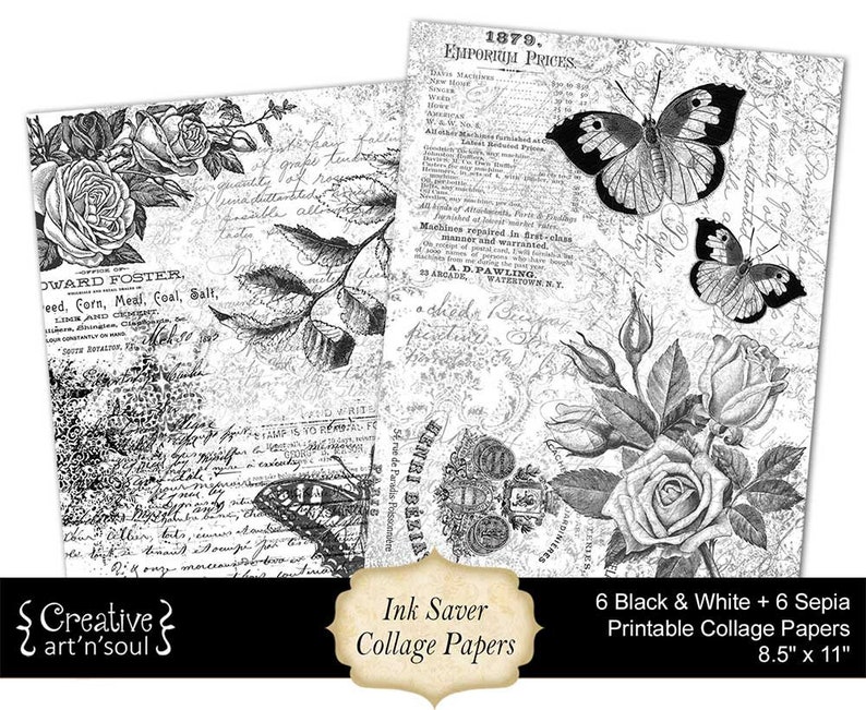 Printable Ink Saver Paper Pack Printable Journal Pages - Etsy Australia