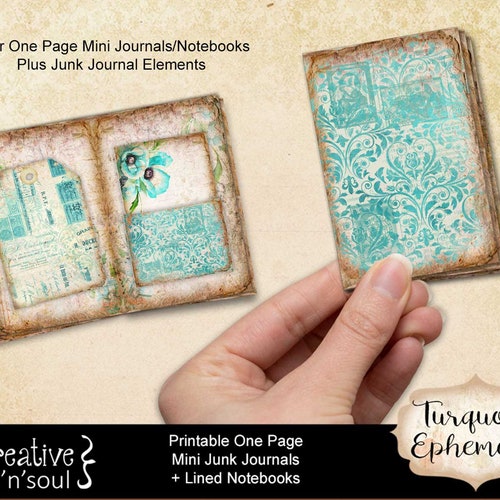 Printable Mini Junk Journal Kit Digital Journal Kit Junk - Etsy Canada