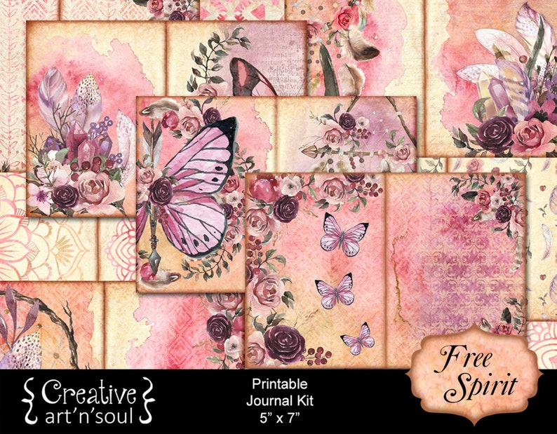 Printable Junk Journal Kit Printable Journal Pages Free - Etsy