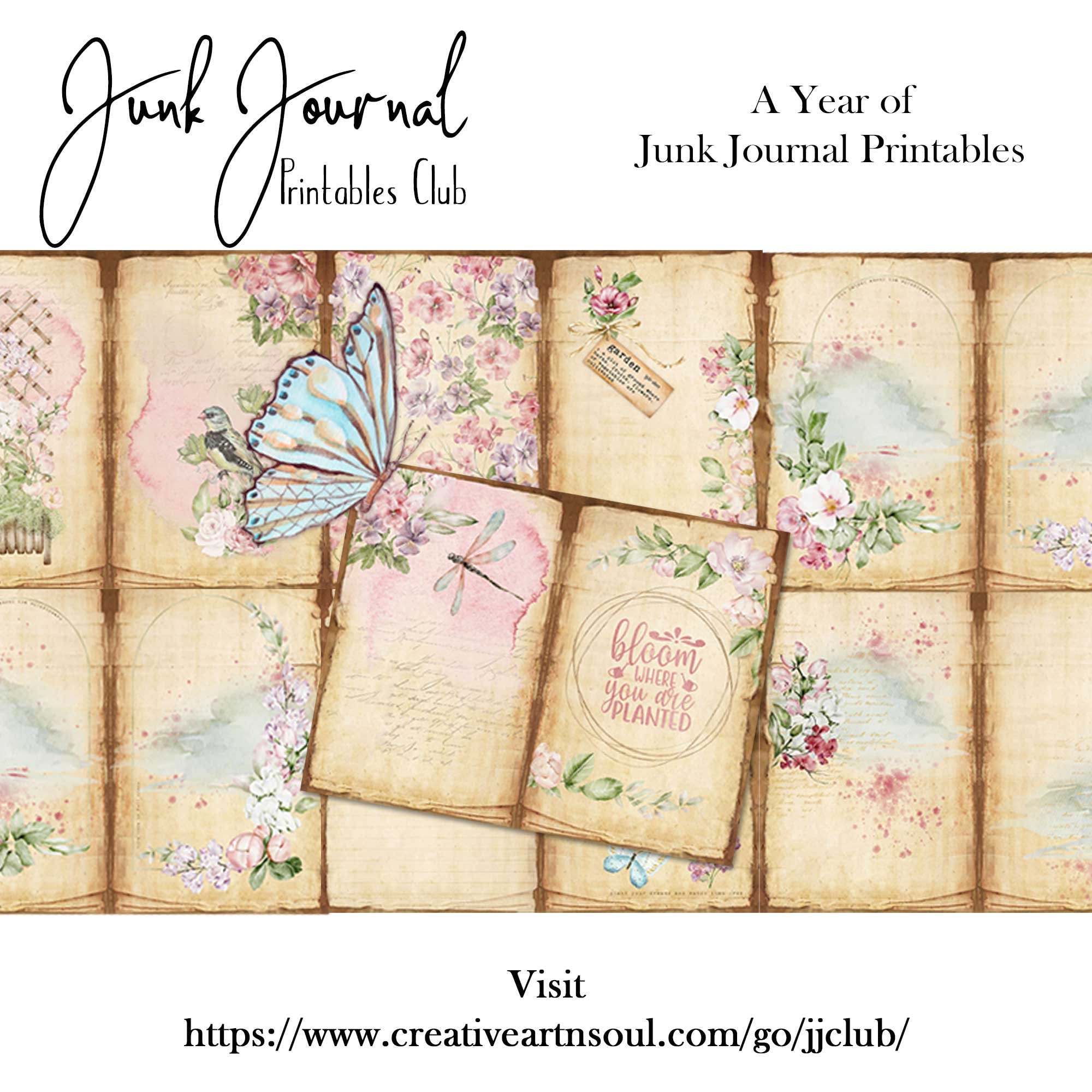 Printable Folder Junk Journal Folder With Pockets Mystic - Etsy