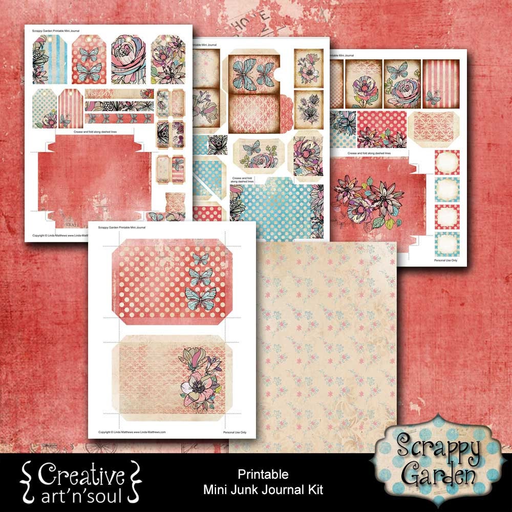 Printable Mini Junk Journal Kit Digital Journal Kit Junk - Etsy Canada