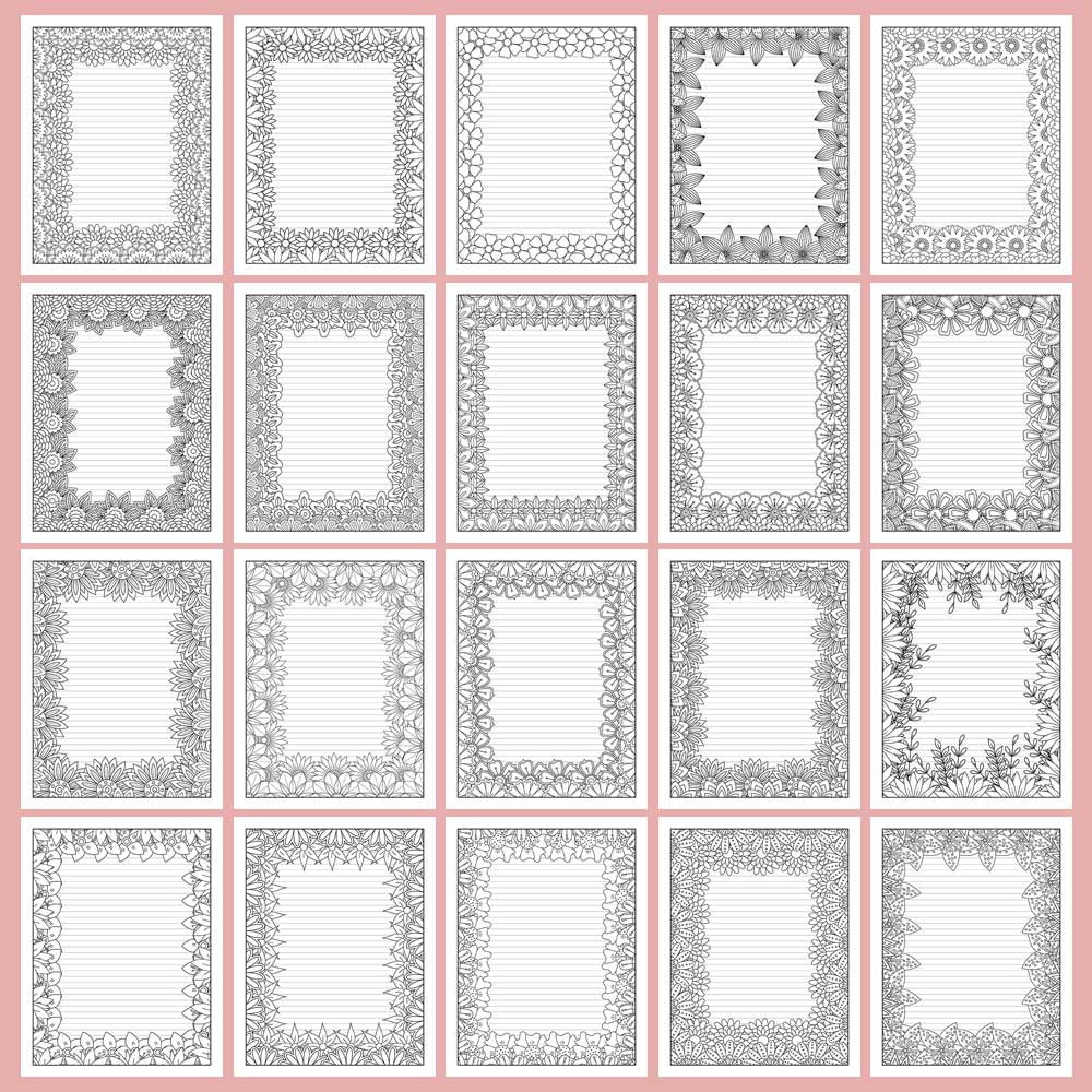 Printable Coloring Pages Printable Journal Pages Printable - Etsy