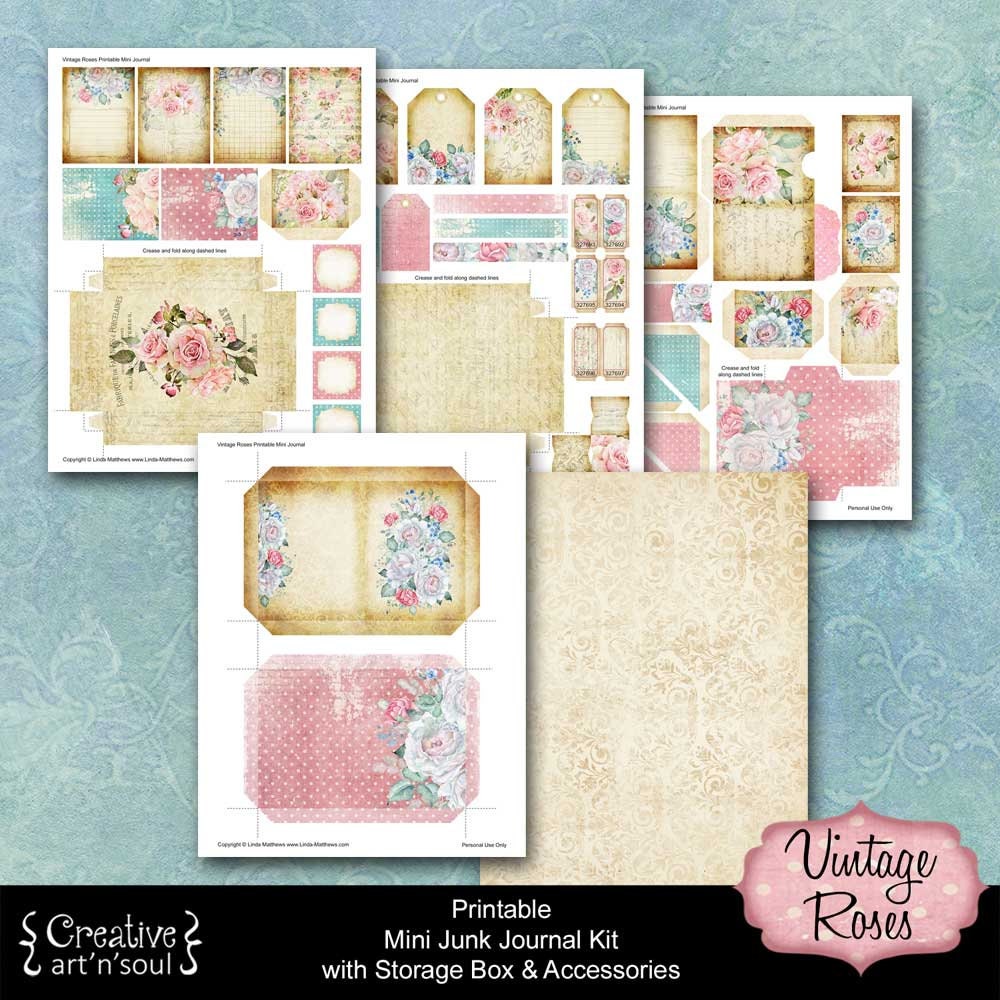 Printable Mini Junk Journal Kit Digital Journal Kit Junk - Etsy Canada