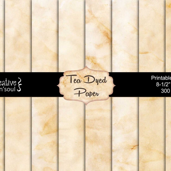 Tea Dyed Paper - Etsy