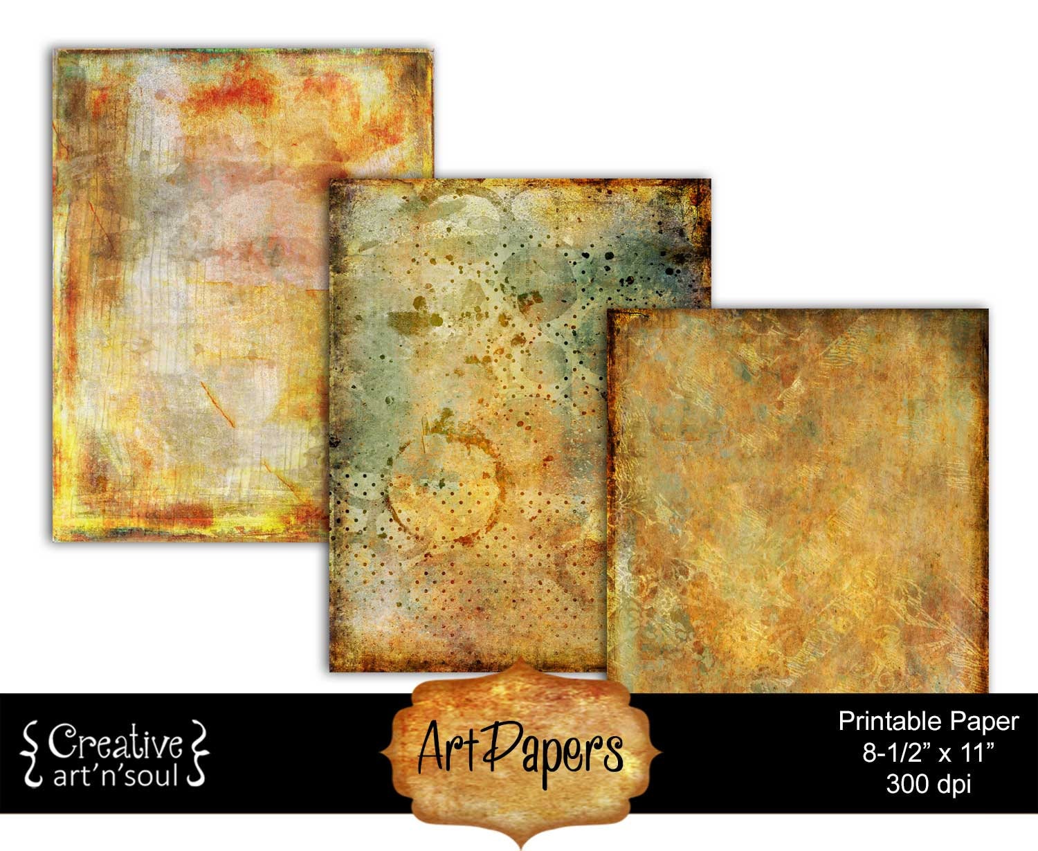Printable Paper Pack Digital Paper Digital Collage - Etsy