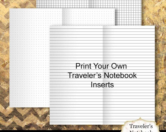 Traveler's Notebook Monthly Planner, Printable TN, TN Monthly Planner ...