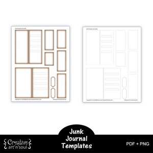 Printable Junk Journal Template, Slot Pockets, Cards & Labels - Etsy